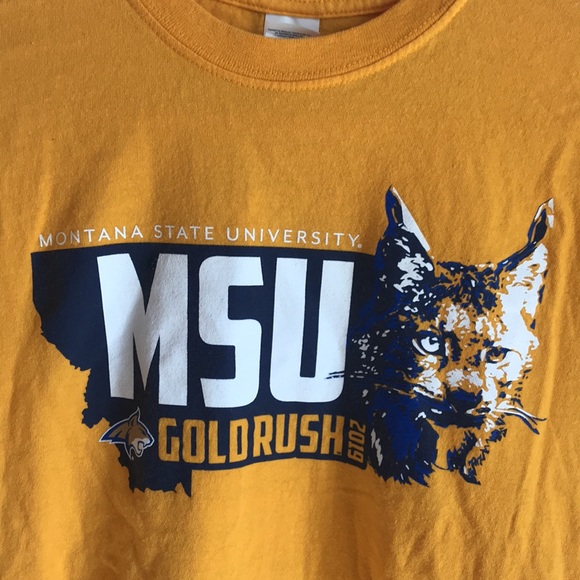 Gildan | Tops | Montana State University Bobcats 29 Gold Rush Short ...